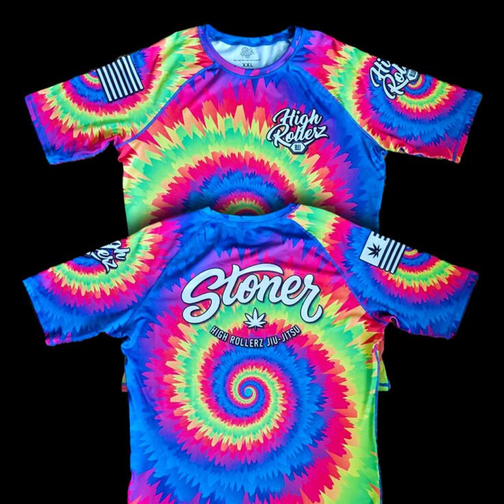 Team Stoner Tie-Dye Rash Guard - High Rollerz BJJ